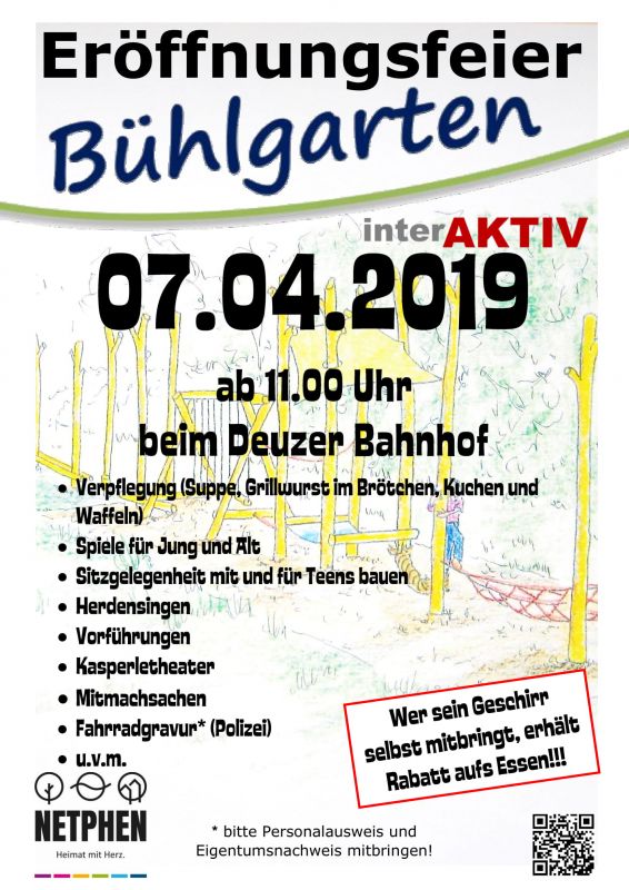 Netphen-Deuz – Eröffnungsfeier Bühlgarten beim Deuzer Bahnhof ...