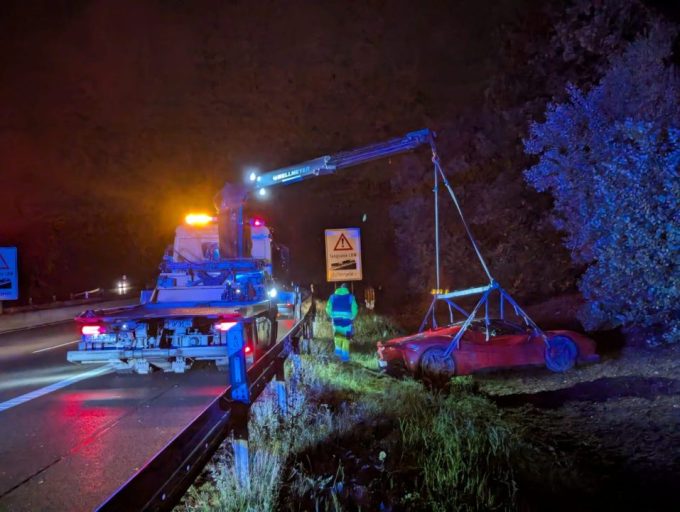 Ferrari-Crash auf der A45 zwischen Wilnsdorf und Haiger - wirSiegen - Das Siegerland Portal ...