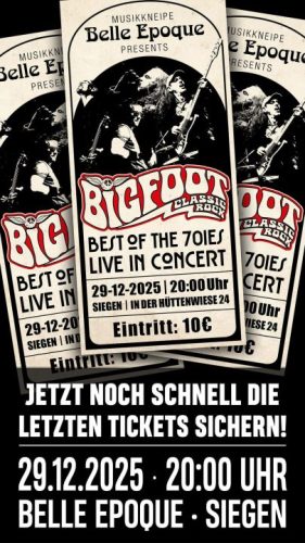 Rock-Kult in der Belle Époque: BIGFOOT bringt die 70er zurück nach ...